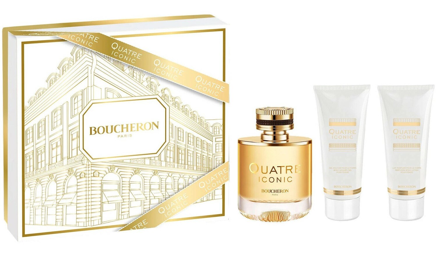 Boucheron Quatre Iconic 3.3 EDP Sp + 3.3 B/L + 3.3 S/G Women Set