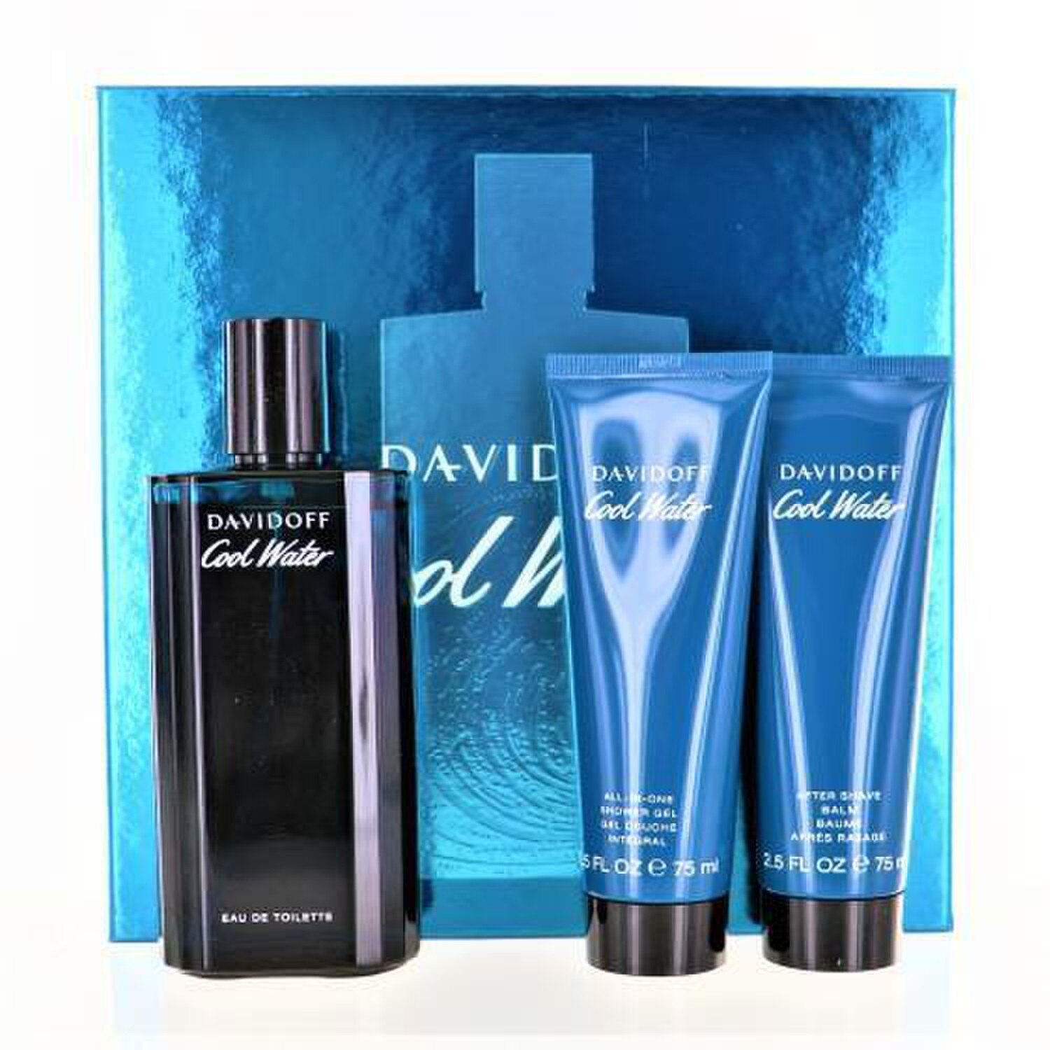 Davidoff Cool Water 3PC Men Set (Hard Box)