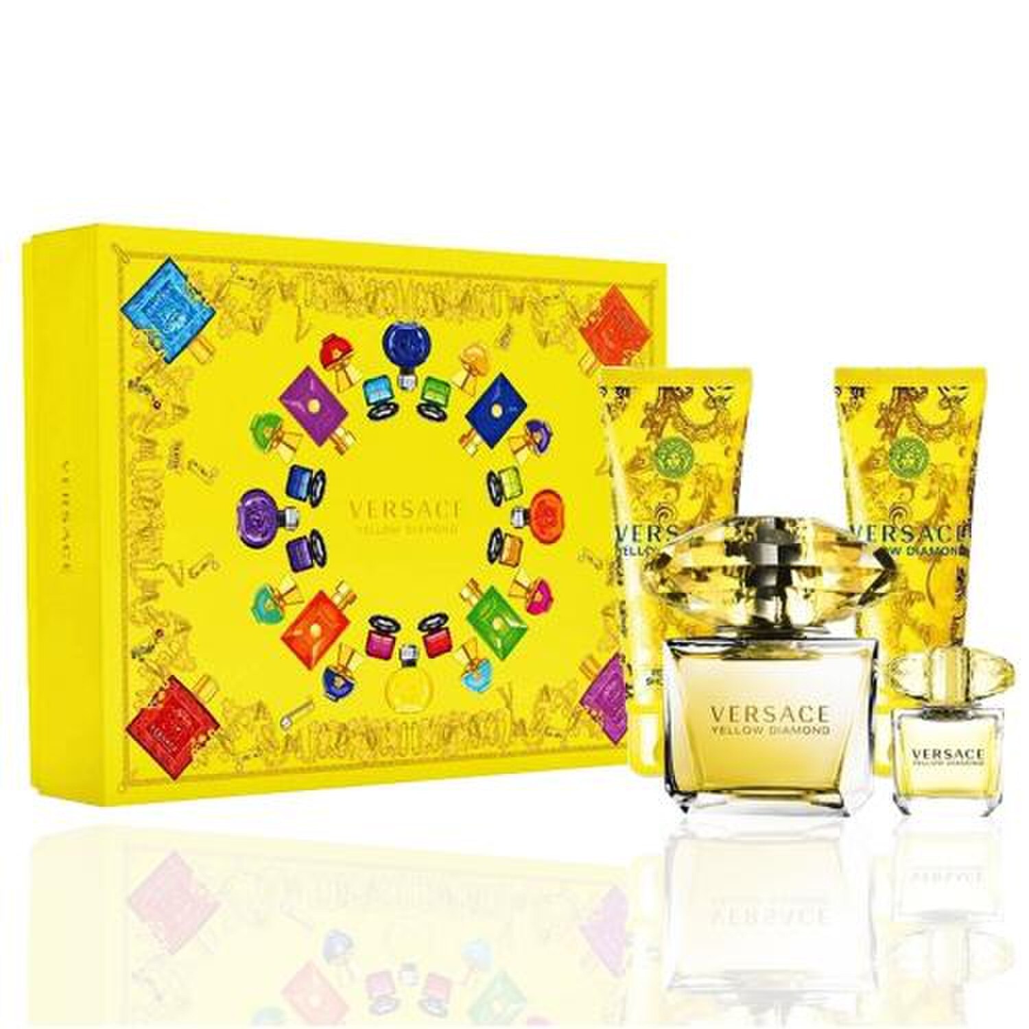 Versace Yellow Diamond 3.0 EDT 4PC Women Set