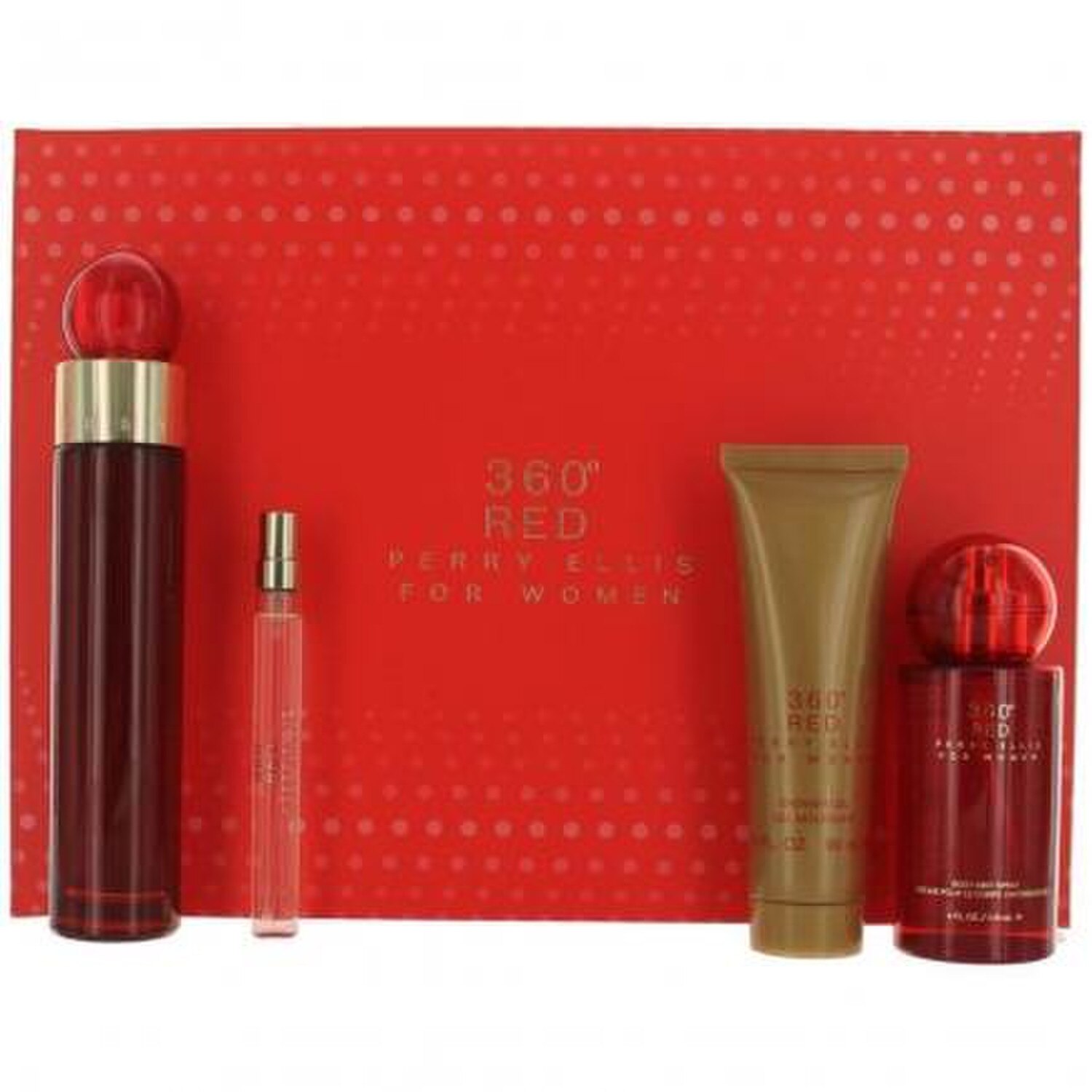 Perry Ellis 360 Red 4pc Gift Set For Women